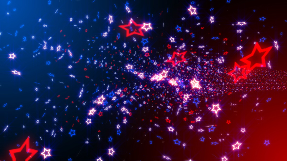 USA Stars Loop Background V2, Motion Graphics | VideoHive